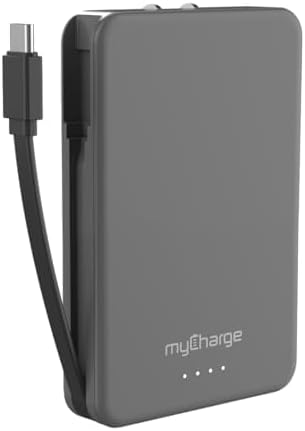 Amazon.com: myCharge Power + Plug Portable Charger USB C Dual Power Bank with 5000mAh Internal ...
