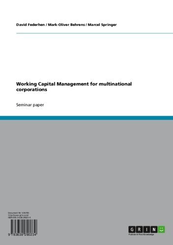 Amazon.com: Working Capital Management for multinational corporations ...