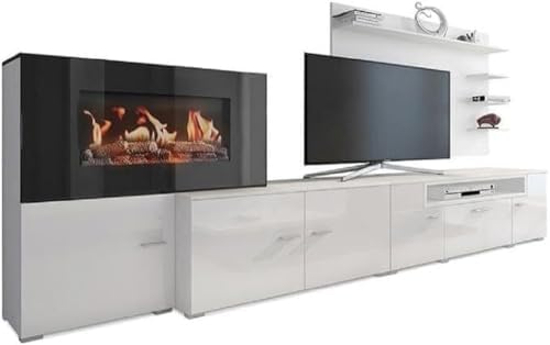 Wohnzimmerschrank Mit Kamin