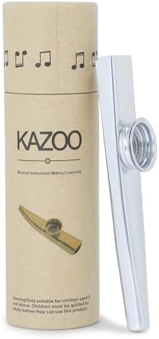 Juarez Kazoo Silver Aluminum Alloy with Five Membrane Flute Diaphragm ...