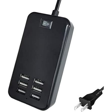 Amazon.com: Multiport USB Charger, 6 Port USB Charging Station for ...