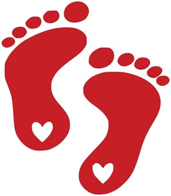 Amazon.com: Bleacher Spirit Baby Feet Iron On Decal, DIY Craft, HTV ...