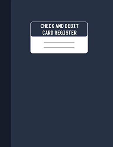Amazon.com: Check and Debit Card Register: Checkbook Register, Check ...