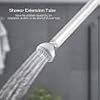 Shower Extension Tube Stainless Steel Round Shower Pipe Chrome Plating ...