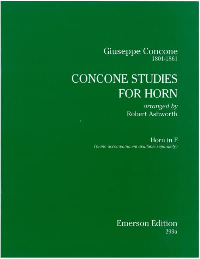 Concone Studies for Horn (Horn part only), ed. Ashworth: Ed: Ashworth Concone: 9790570404148 ...