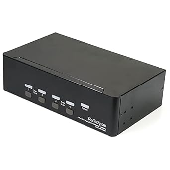 Amazon.com: StarTech.com DisplayPort KVM - 4 Port - 4K 60Hz - Dual ...