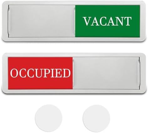 1 Pack Vacant In Use Sign, Slider Door Indicator Sign, Privacy Sign Do ...