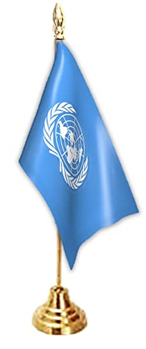 UNIq UN - UNITED NATIONS Miniature Flag - Shining & Bright Cotton Cloth ...