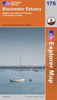 Blackwater Estuary OS Explorer Map 176: Amazon.co.uk: Ordnance Survey ...