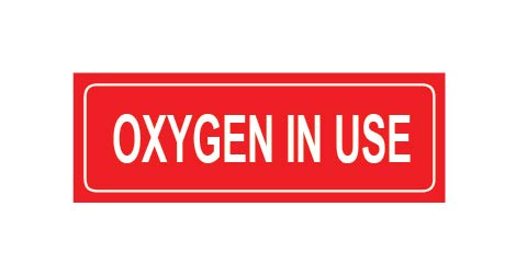 SIGN EVER Oxygen In Use Information Sign Boards For Hospital Office ...