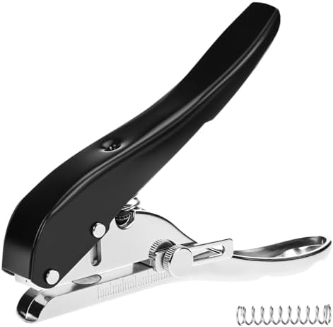Amazon.com: QWORK Hole Punch Single, 3/8"(10mm) Heavy Duty Paper Punch ...