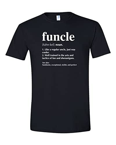 Amazon.com: ElixirStreet Funcle T-Shirt - Funny Uncle Shirt - Funcle ...