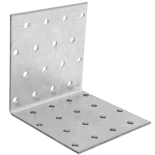 SS8 Angle Brackets 80x80x60mm (4pcs) Corner Bracket Metal L Plate Heavy ...