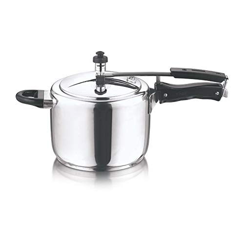 Buy Stainless Steel 5 litres Induction Base Pressure Cooker with Inner ...