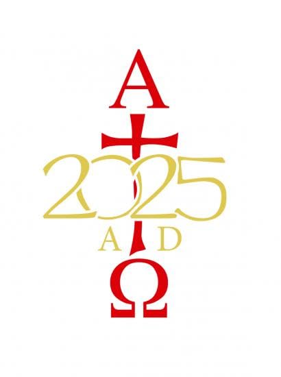 Paschal Candle Transfer - Alpha & Omega with Gold Date 2025 : Amazon.co ...