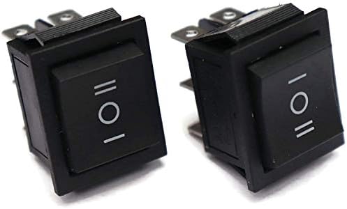 Electronic Spices KCD4 rocker switches black color 6 pin DPCO (250V ...