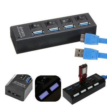 Generic 4 Ports USB 3.0 External HUB Adapter with Switch - Buy Generic ...