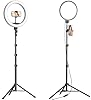 Amazon.com: Weilisi 10" Selfie Ring Light with Tripod Stand, 72'' Tall & Phone Holder, 38 Color ...