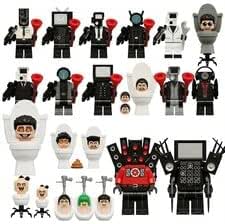 Amazon.co.jp: Lego Compatible Minifigure Squibidy Toilet Block Figure ...