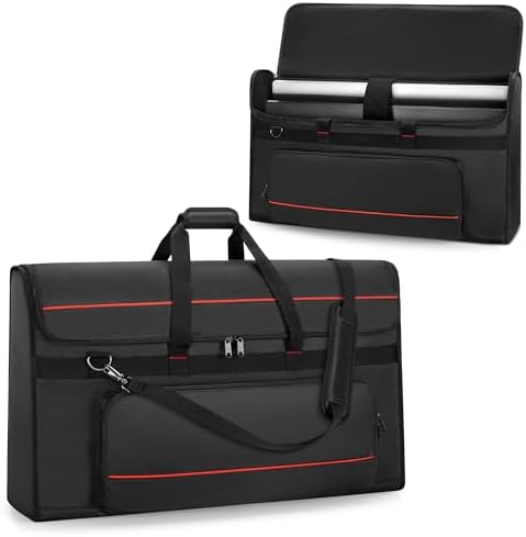 Trunab Monitor Carrying Case 27-32 Inch Padded Travel Bag Hold Up to 2 ...