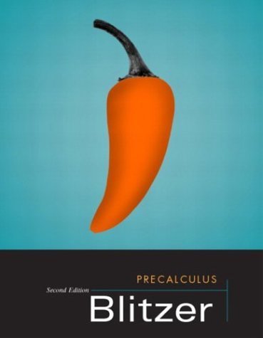Precalculus, Second Edition: Robert F. Blitzer: 9780131013643: Amazon ...