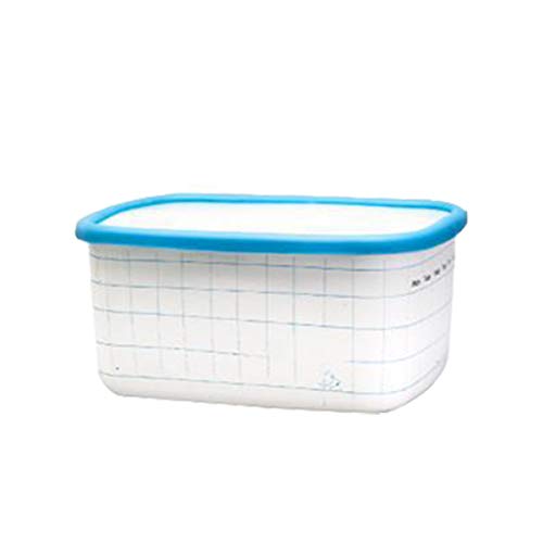 AUEL Airtight Enamel Kitchen Refrigerator Food Storage Containers with ...