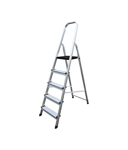 Pigeon 5 Step Ladder (Silver)_Size_168 X 60 X 38 cm. : Amazon.in: Home ...