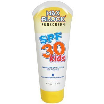 Amazon.com: Max Block Spf 30 for Kids Sunscreen, Pack of 3, 4fl Oz Each ...
