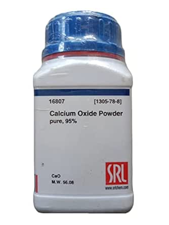 SRL Calcium Oxide Powder pure, 95% 500Gm, CAS 1305-78-8, Molecular ...