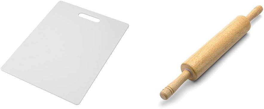 Amazon.com: Farberware Large Cutting Board and Classic Wood Rolling Pin ...