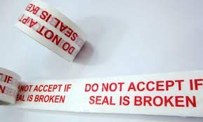 DCGPAC Do Not Accept If Seal is Broken Printed Tape Packing 2in x 65 m ...