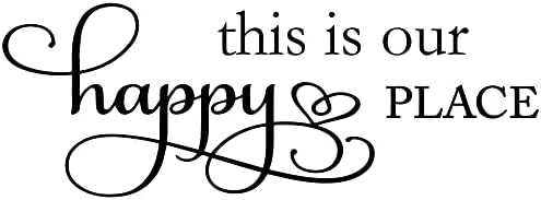Amazon.com: This is Our Happy Place Carved Letters Wall Decal Sweet ...