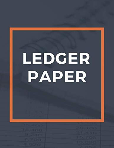 LEDGER PAPER: 130 pages: Size = 8.5 x 11 inches, double-sided) perfect ...
