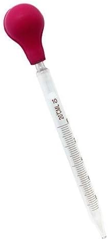 FZN Glass Graduated Pipettes Dropper with Scale Rubber Bulb (25 ml ...