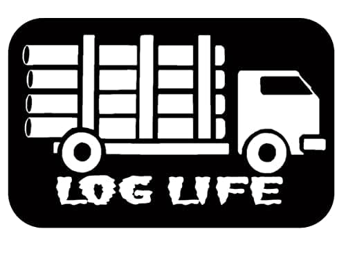 Amazon.com: Log Life Sticker Decal tp 1359 6 inch truck logging logger ...