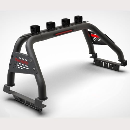 Amazon.com: TKMAUTO Sport Bar Roll Bar Black Steel No-Drill Compatible ...