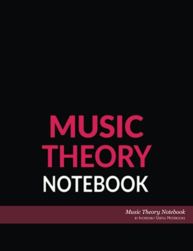 Music Theory Notebook (200-page Red/Black Glossy MEGA edition): for ...