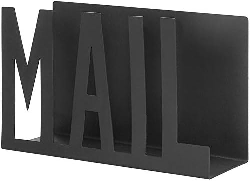 Melitt Black Metal Desktop Cutout Mail Letter Holder : Amazon.co.uk ...