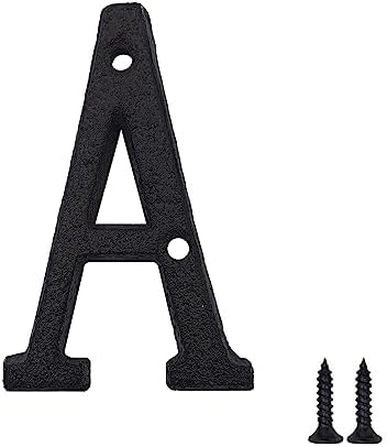 Amazon.com: TripDock 3 Inch Wrought Iron House Number, Matching Screws ...