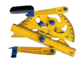 KAYWO Teachers Geometry Box Plastic Big Size With Case Blackboard ...