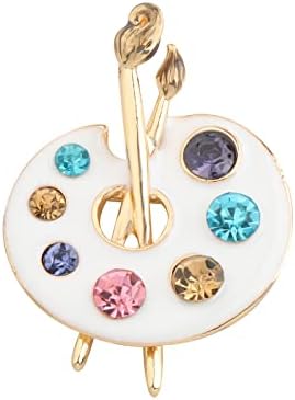 Metal Enamel Pin Badge Artist Paint Palette (Painter) (27mm) : Amazon ...