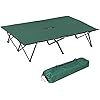 Amazon.com: Outsunny 2 Person Folding Camping Cot for Adults, 50" Extra ...