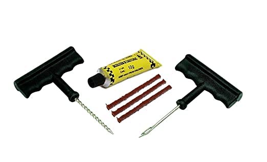 Yorten 4 in 1 Universal Tubeless Tyre Puncture Repair Kit Puncher Patch ...