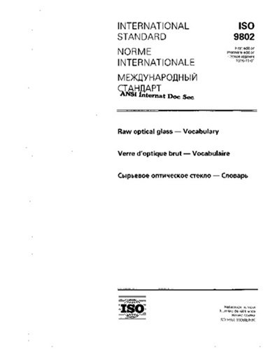 ISO 9802:1996, Raw optical glass - Vocabulary | Amazon.com.br