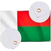 Runesol Madagascar Flag, 91x152cm, 3ft x 5ft, 4 Grommets, Eyelet In ...