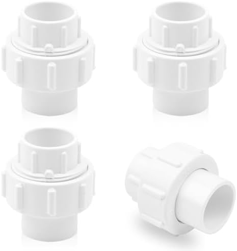 Amazon.com: 3/4inch PVC Union Coupling, 3/4" PVC Union Coupling Pipe ...