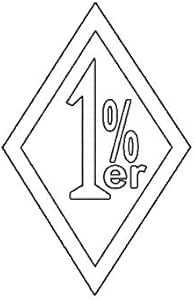 Amazon.com: EW Designs 1% er Sticker Decal Vinyl Outlaw 1 Percenter 1% ...
