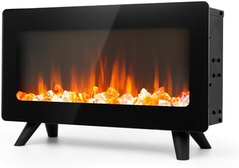 Amazon.com: Decorative Realistic Fireplace Compact Retro Television ...