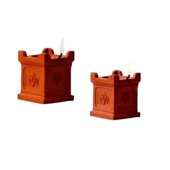 Buy Thulasi Madam Pooja Stand (2 Pieces) | Handcrafted Deepam Stand ...