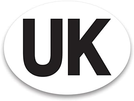 UK Oval Sticker for Cars, Vans, Trucks - Self-adhesive UK sticker - UK ...
